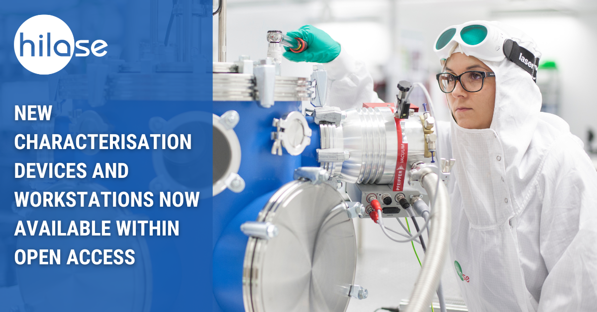 New characterisation devices and workstations now available within Open ...